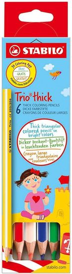 Stabilo Barvice Trio debele, komplet 6 kosov v škatli | mimovrste=)