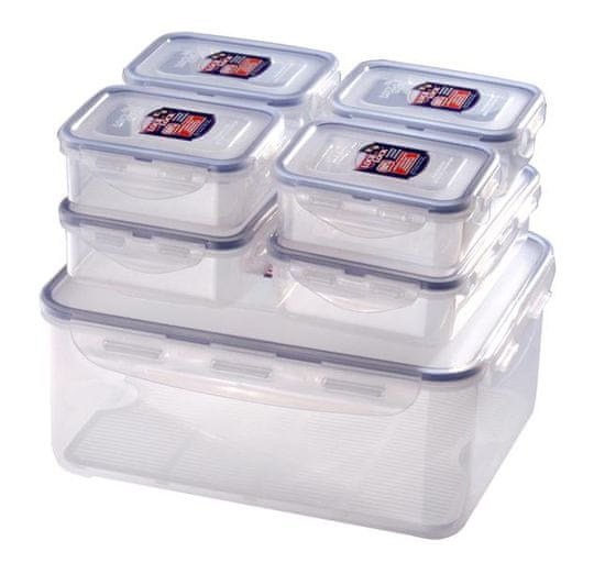 Posoda za hrano LOCK, komplet 7 kosov, 5,5l/ 1l/ 350ml | mimovrste=)