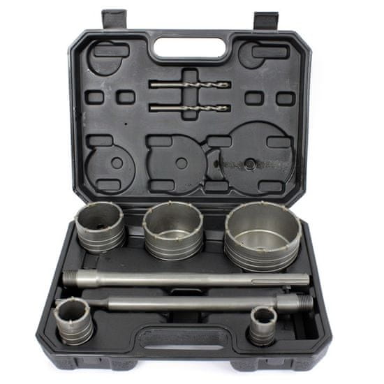 Silver Tools Set 9 diamantnih kronskih žag SDS plus in SDS MAX ...