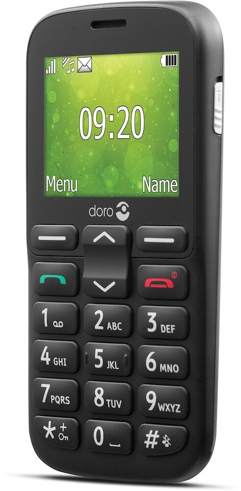 Doro 1380 mobilni telefon, črn - Odprta embalaža | mimovrste=)