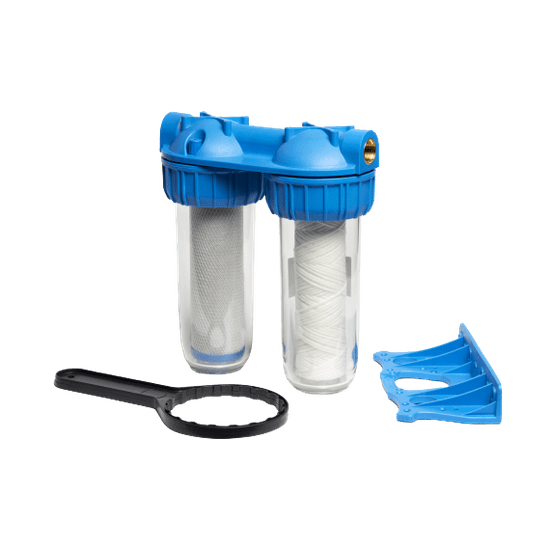 Prima Filtertehnika Dvojček filter za vodo, 25,4 cm, 2,54 cm priklop ...