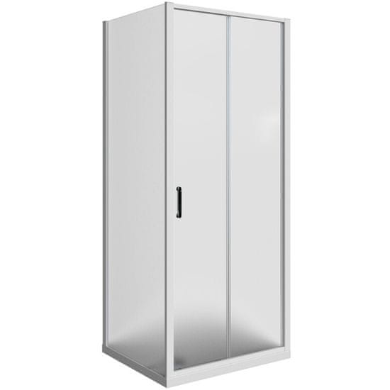 Armal Pravokotna tuš kabina DOMINO 90, beli profili / mat steklo, 6mm ...