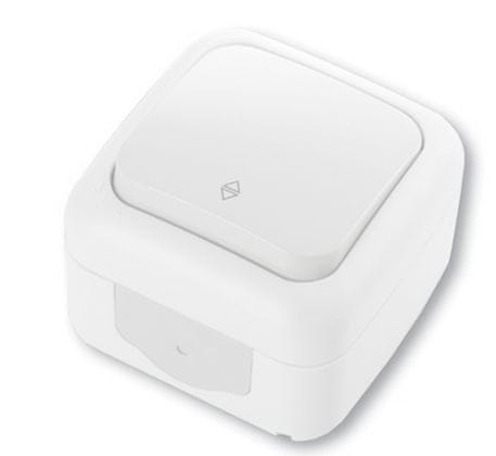 Panasonic Stikalo PALMIYE N/O menjalno 10A belo IP54 | mimovrste=)