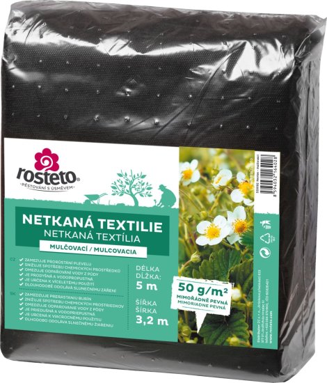 Rosteto Neotex / netkani material - črna 50g širina 5 x 3,2 m | mimovrste=)