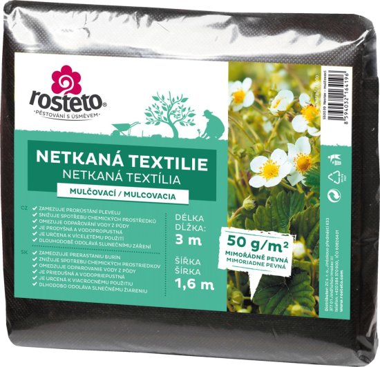 Rosteto Neotex / netkani material - črna 50g širina 3 x 1,6 m | mimovrste=)