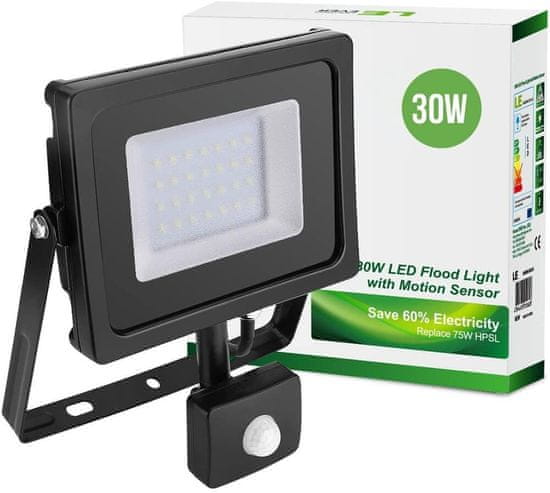 Lepro Led 30W reflektor črn IP65 | mimovrste=)