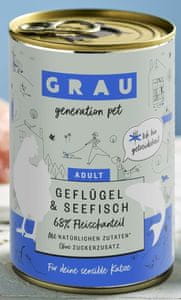Grau GP Adult konzerva za mačke, perutnina & morska riba, 6 x 400 g ...