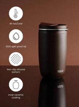 Equa termo lonček, 300 ml, rjavo/srebrn | mimovrste=)