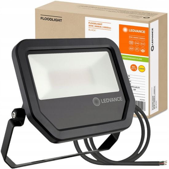 LEDVANCE Reflektor LED svetilka 30W 3300lm 3000K Topla bela IP65 Črna ...