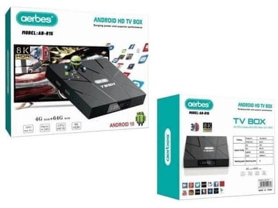 Aerbes Android Box 8K UHD 4GB/64GB, Android 11.1 TV Box | mimovrste=)