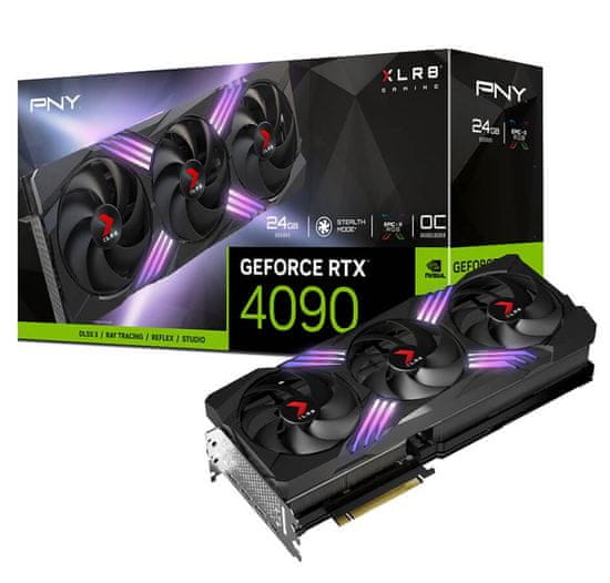 PNY GeForce RTX 4090 OC XLR8 grafična kartica, 24 GB GDDR6X ...