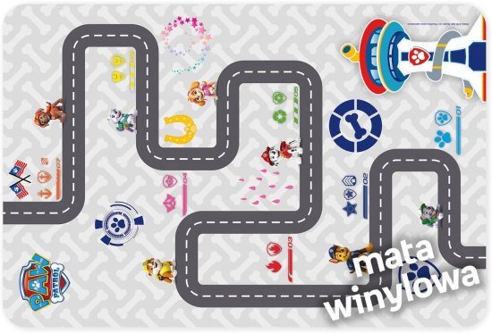 Nickelodeon Vinilna podloga, Paw Patrol, Siva pot, 100x150 cm | mimovrste=)